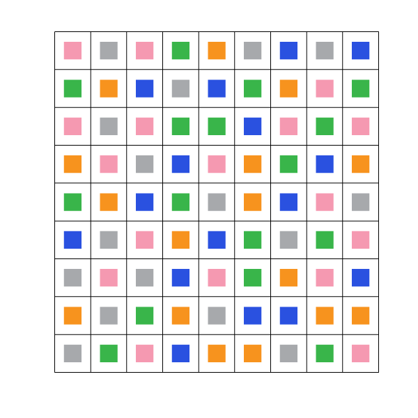 Click the Colored Squares Quiz