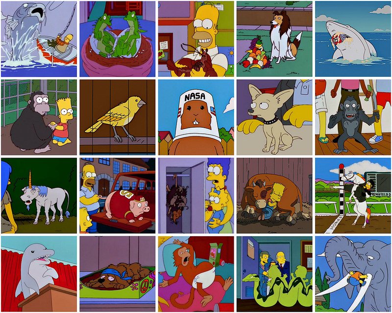 Simpsons Animals Quiz